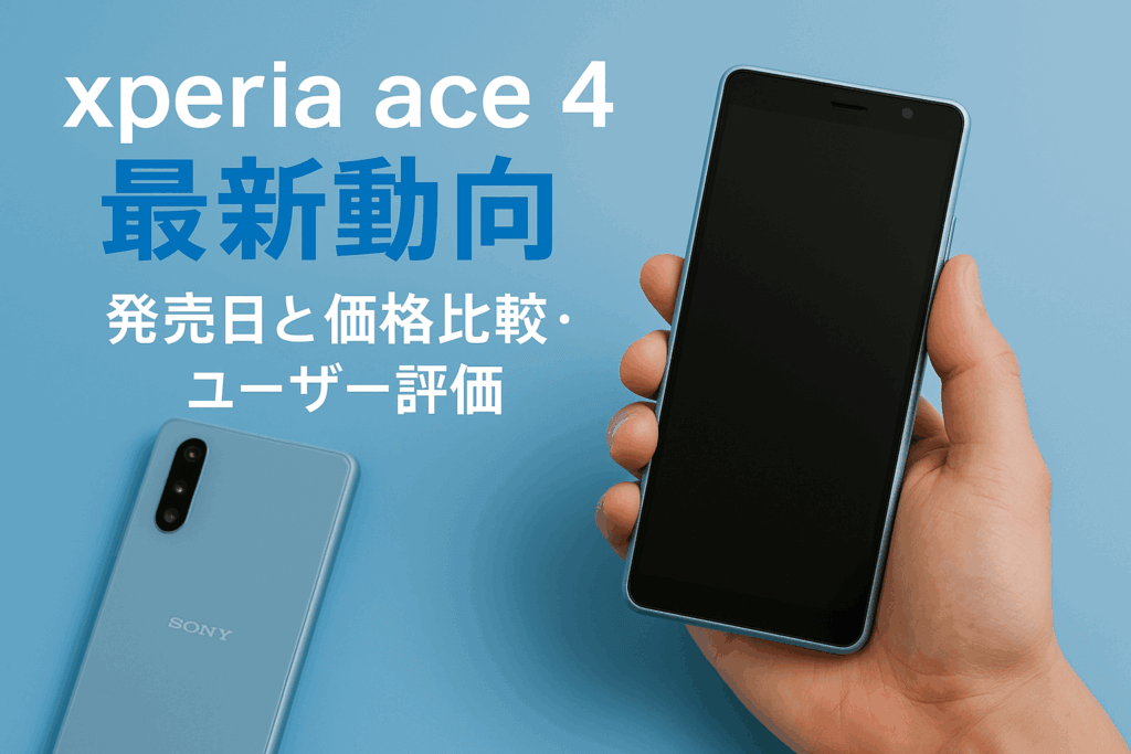 xperia ace 4の発売日やスペック最新動向と価格比較まとめ実際のユーザー評価も徹底解説 | News Gate [ニュースゲート]